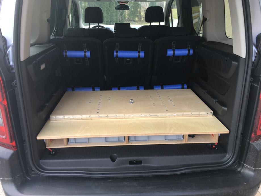 Postelja - camping box CITROEN BERLINGO,PEUGEOT RIFTER, OPEL COMBO