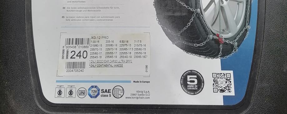 Snežne verige KONIG XG-12PRO
