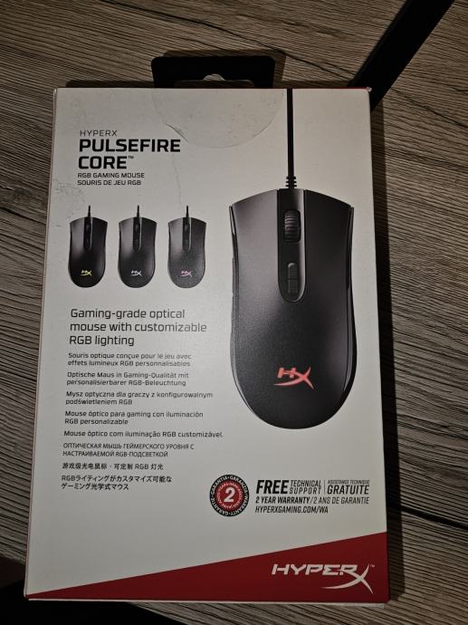 Hyperx Pulsefire Core - RGB Gaming Miška