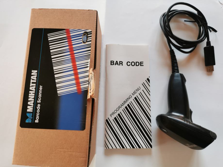 Čitalec črtnih kod Manhattan SG 120 CCD-Barcode-Hand-Scanner USB
