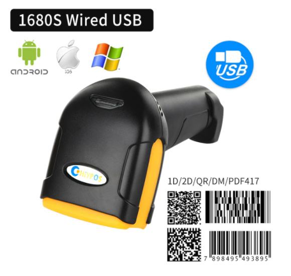 USB čitalec črtnih kod (1D, 2D, QR, DM, PDF417)