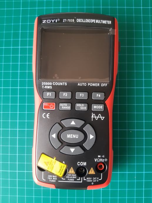 2 - KANALNI OSCILOSKOP +TRUE RMS MULTIMETER ZOYI ZT703S (NOVO !)