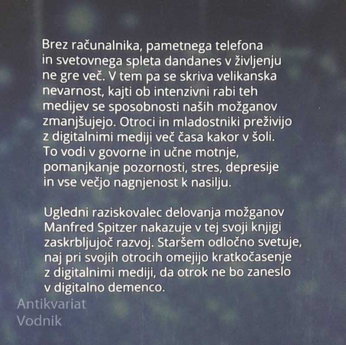 DIGITALNA DEMENCA, Manfred Spitzer
