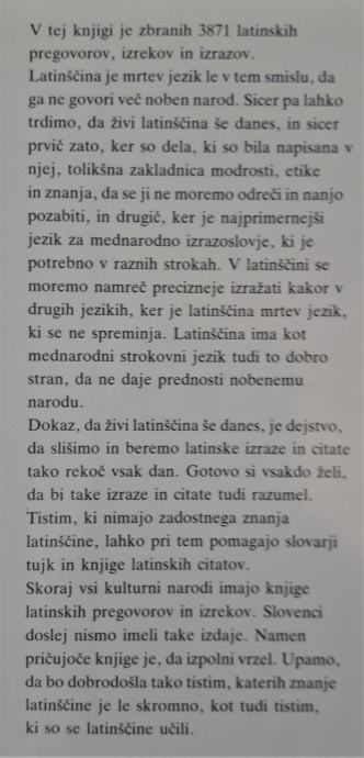 LATINSKI PREGOVORI, IZREKI IN IZRAZI, Stanko Banič