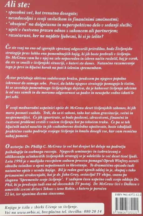 ŽIVLJENSKE STRATEGIJE, Dr. Phillip C. McGraw