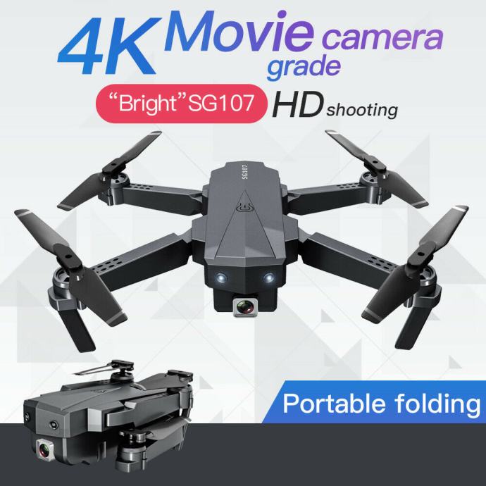 4K WIFI DRON KVADROKOPTER KVADKOPTER Z DVOJNO KAMERO IN 3 BATERIJE