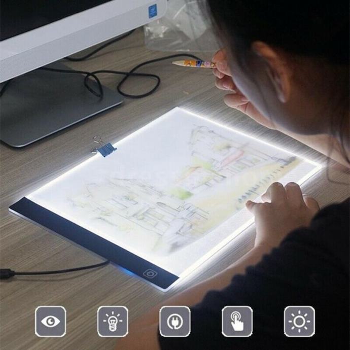 LED tablica grafična tabla za risanje slikanje z lučko DARILA za Božič