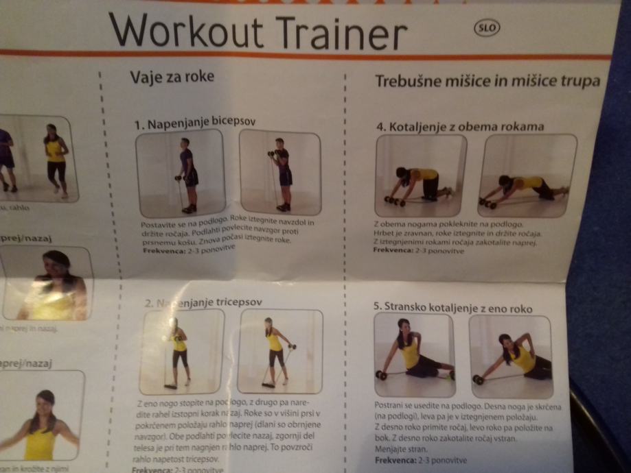 trebusno kolo, vadba, fitnes, vaje, trainer, pripomocek
