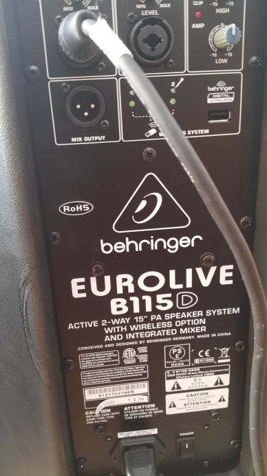 BEHRINGER AKTIVNI ZVOČNIK B115D EUROLIVE