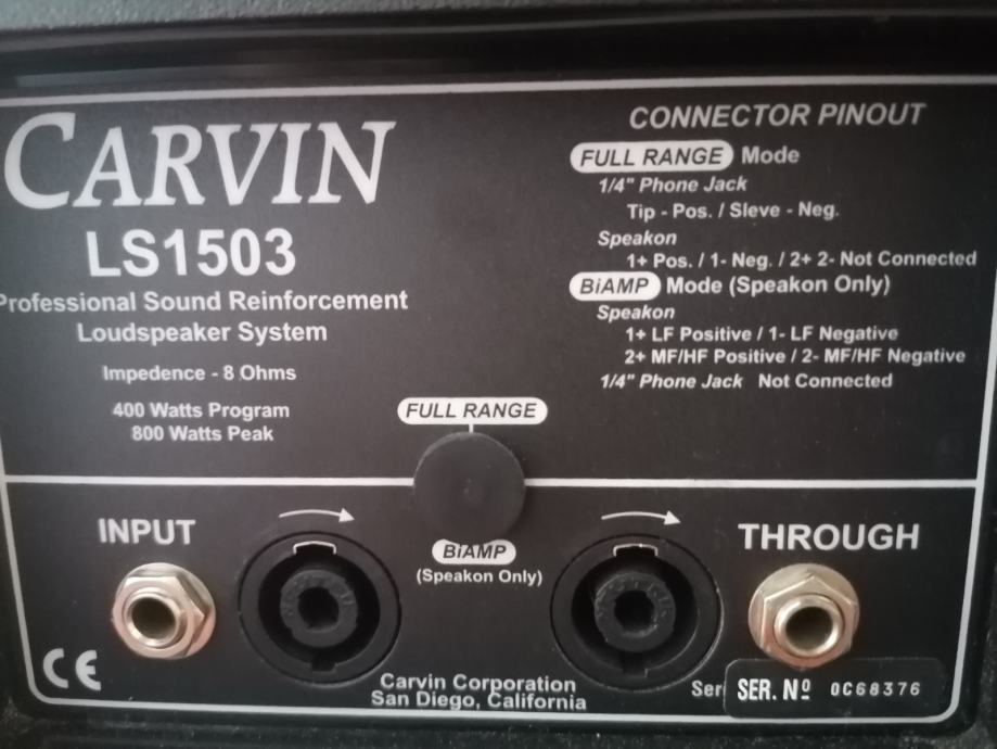 CARVIN LS 1503 pasivni trositemski zvočnik-par