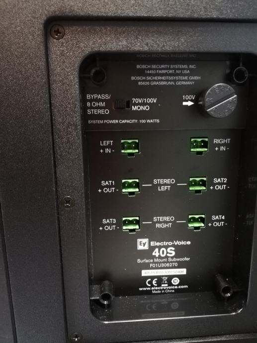 Electro voice ev evid s44-1sub+4sat