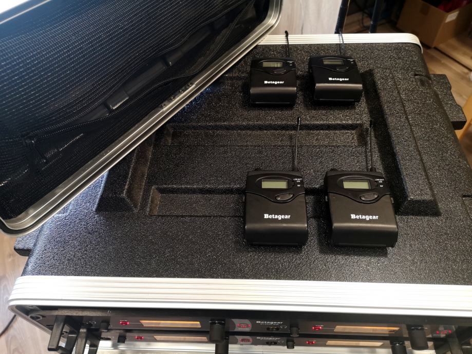 In ear system (2 kos) - replika Sennheiser SR 2050 IEM + rack 4U