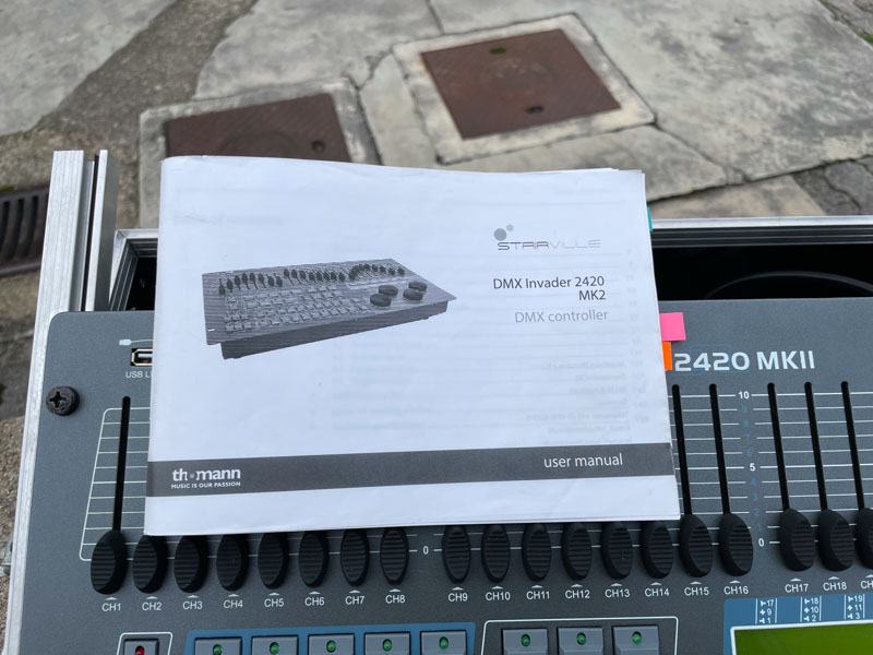 Mešalna miza za luči DMX invader 2420 MKII