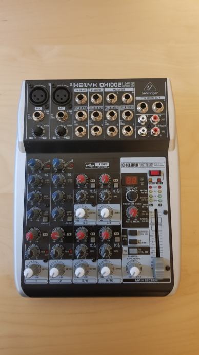 Mešalna miza - mixer Behringer Xenyx QX1002 USB