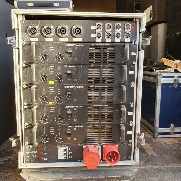 Ozvočenje Martin Audio W8 + W8S + Crest Audio Pro ojačevalci komplet