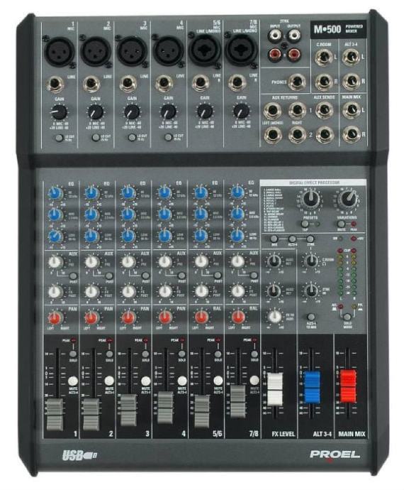 POWERMIXER 500W-2X250