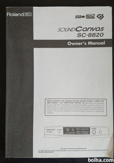 Roland Sound Canvas SC-8820