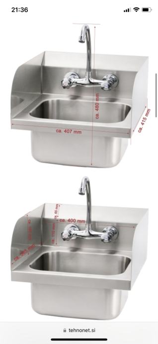 Inox umivalnik