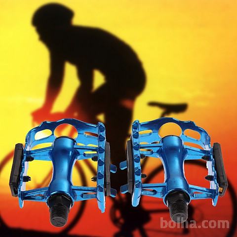 ALUMINJASTA MODRO LOKSIRANA PEDALA ZA KOLO