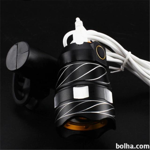 LED T6 svetilka za kolo USB polnilna vodotesna prednja luč
