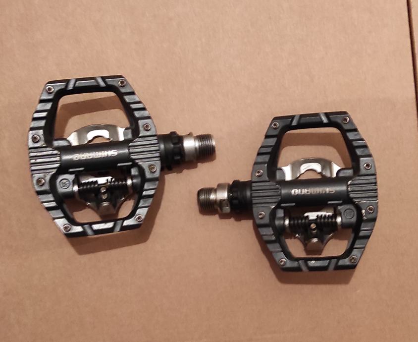 Shimano EH500 flat/spd pedala + novi blokerji