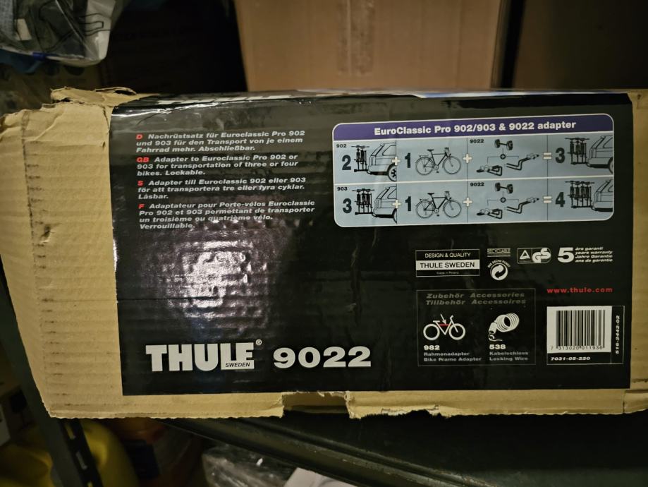 THULE EuroClassic Pro 903 prtljažnik - nosilec za 3/4 kolesa