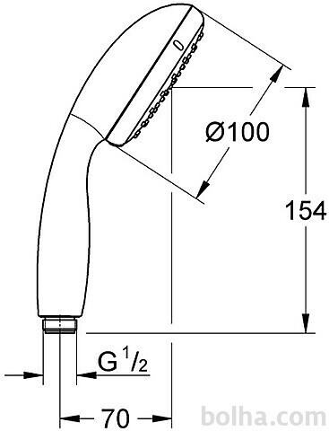 GROHE New Tempesta 100 27852001 ročna prha