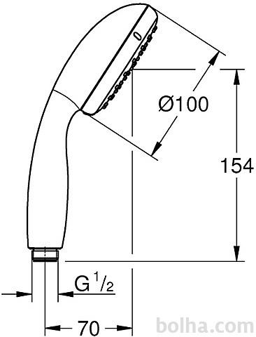 GROHE New Tempesta 100 27923001 ročna prha