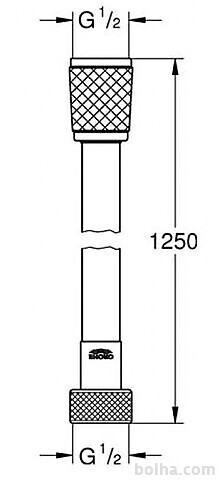 GROHE Relexaflex 1250 mm 28150001 tuš cev