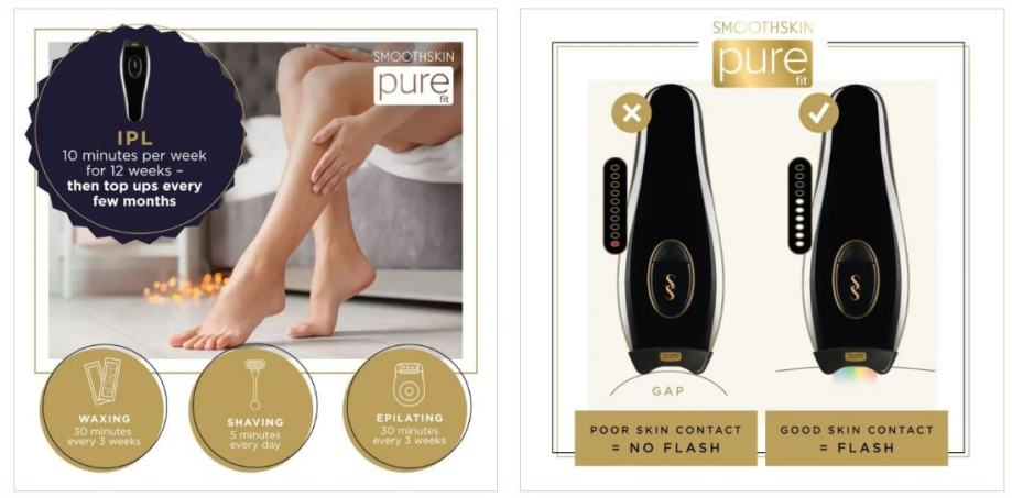 Laserski depilator - smoothskin Pure IPL