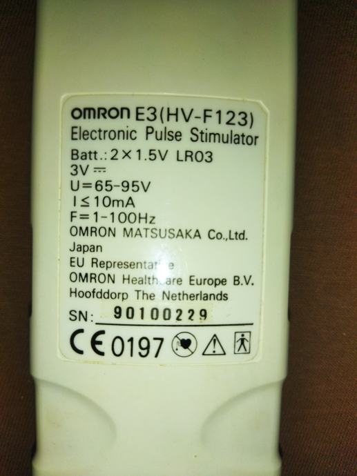 OMRON E3 elektrostimulator
