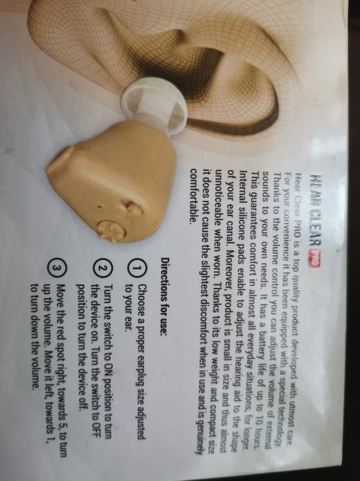 Slušni aparat Hear Clear PRO