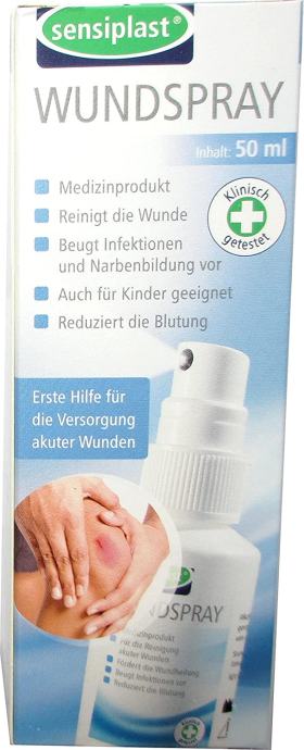 SPREJ ZA RANE Sensiplast PRŠILO prva pomoč za rane 50 ml - NOVO