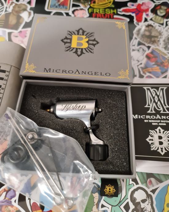 Tattoo mašina Bishop MicroAngelo + dodatki