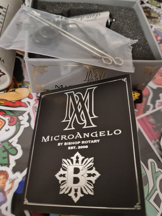Tattoo mašina Bishop MicroAngelo + dodatki