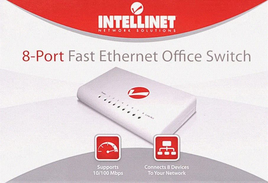 Intellinet 502054 8-Port 10/100Mbps
