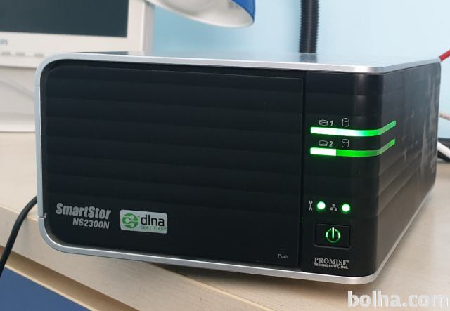 SmartStor NS2300N NAS Strežnik (2x500GB HDD RAID1)