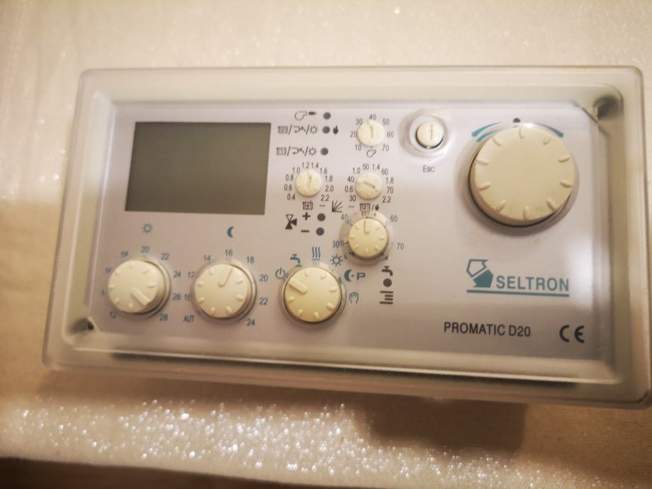 Regulacija SELTRON PROMATIC D20 in sobni termostat DD2