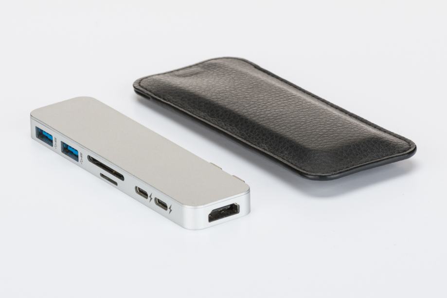 Hyper HyperDrive Multiport Adapter USB C Dongle for MacBook Pro Silver