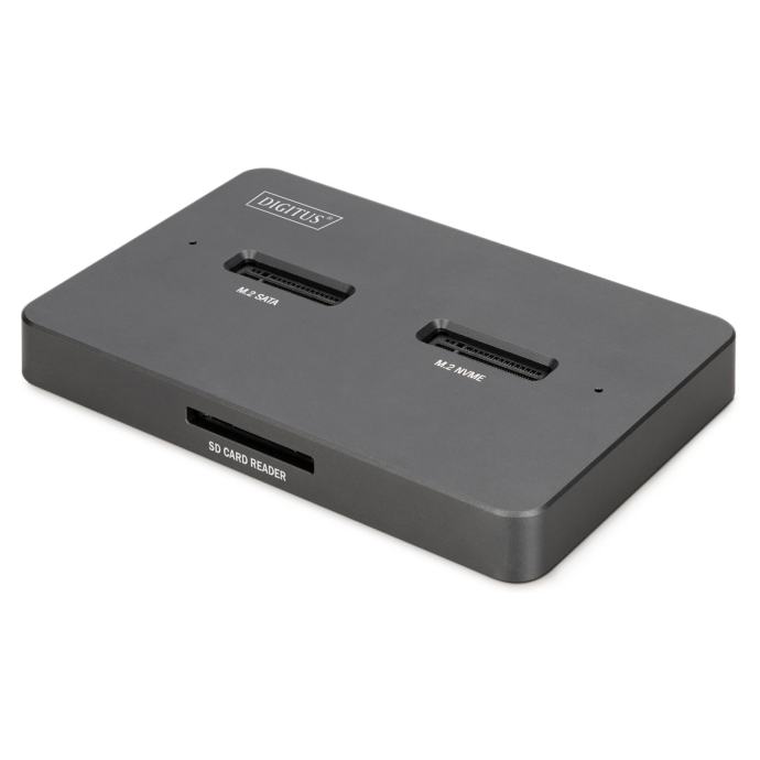 Priklopna postaja USB-C->NVMe SSD, SATA SSD, SD
