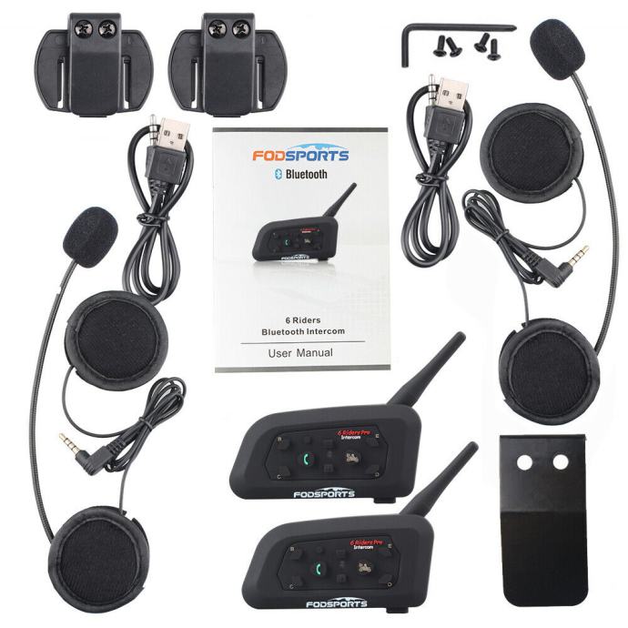 Bluetooth intercom v6 Pro