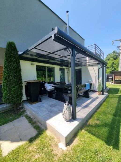 ALU pergola za vrt, teraso ali nadstrešek za avto, nov zapakiran 5x3m