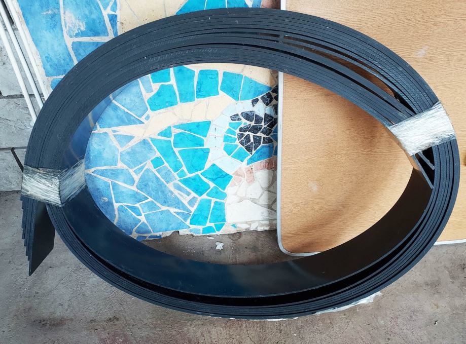 PVC ROBNIKI širina 10cm - Količina 21m - nerabljeni!