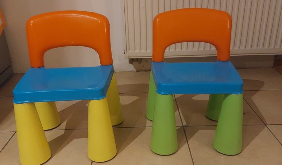 2x plasticna stolcka