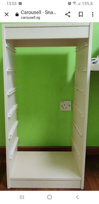 Ikea bel Trofast višine 180 cm