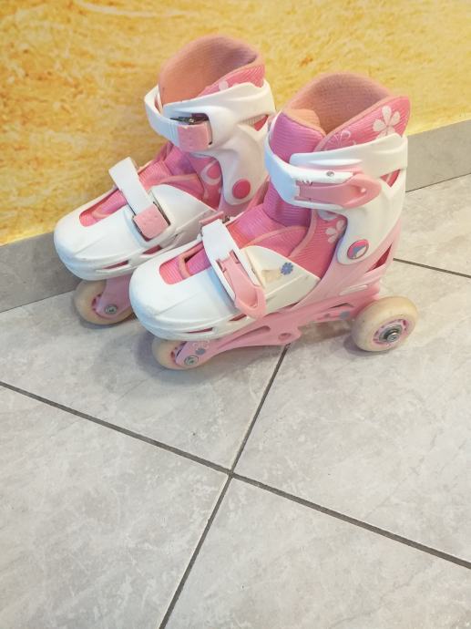 Set za rolanje SWEETY (2v1), roza št. 30-33 + čelada