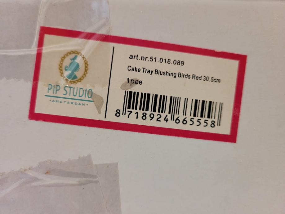 Pip Studio Podstavek za torto Blushing Birds