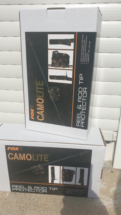 2x Fox camolite reel and rod tip protector-NOVO