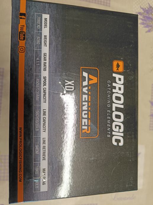 Long cast rola - Prologic avenger XD 7000 FD - 2 KOM - NOVO