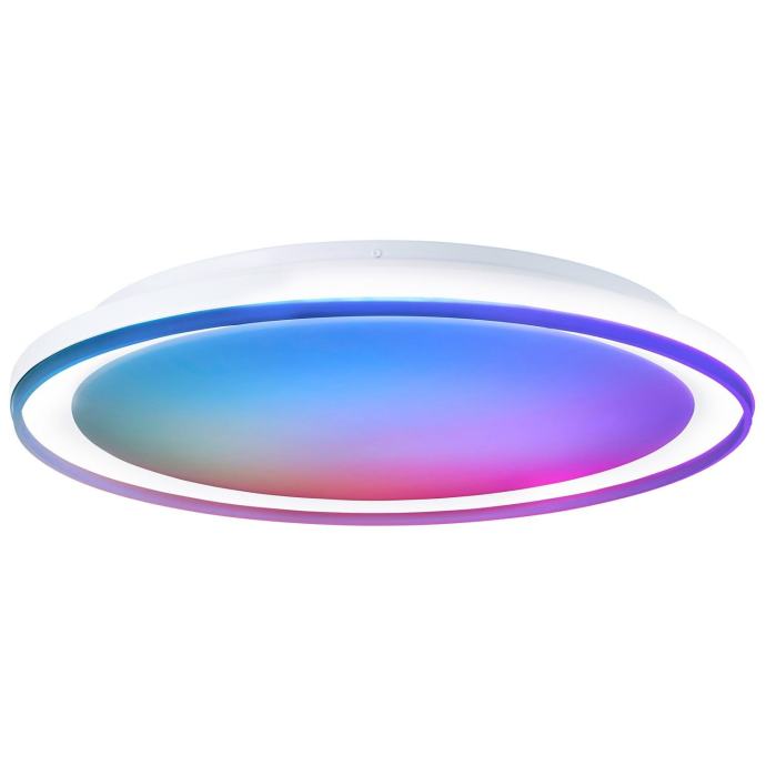 Brilliant Stropna LED svetilka Emilie RGB + CCT Ø 55 cm bela